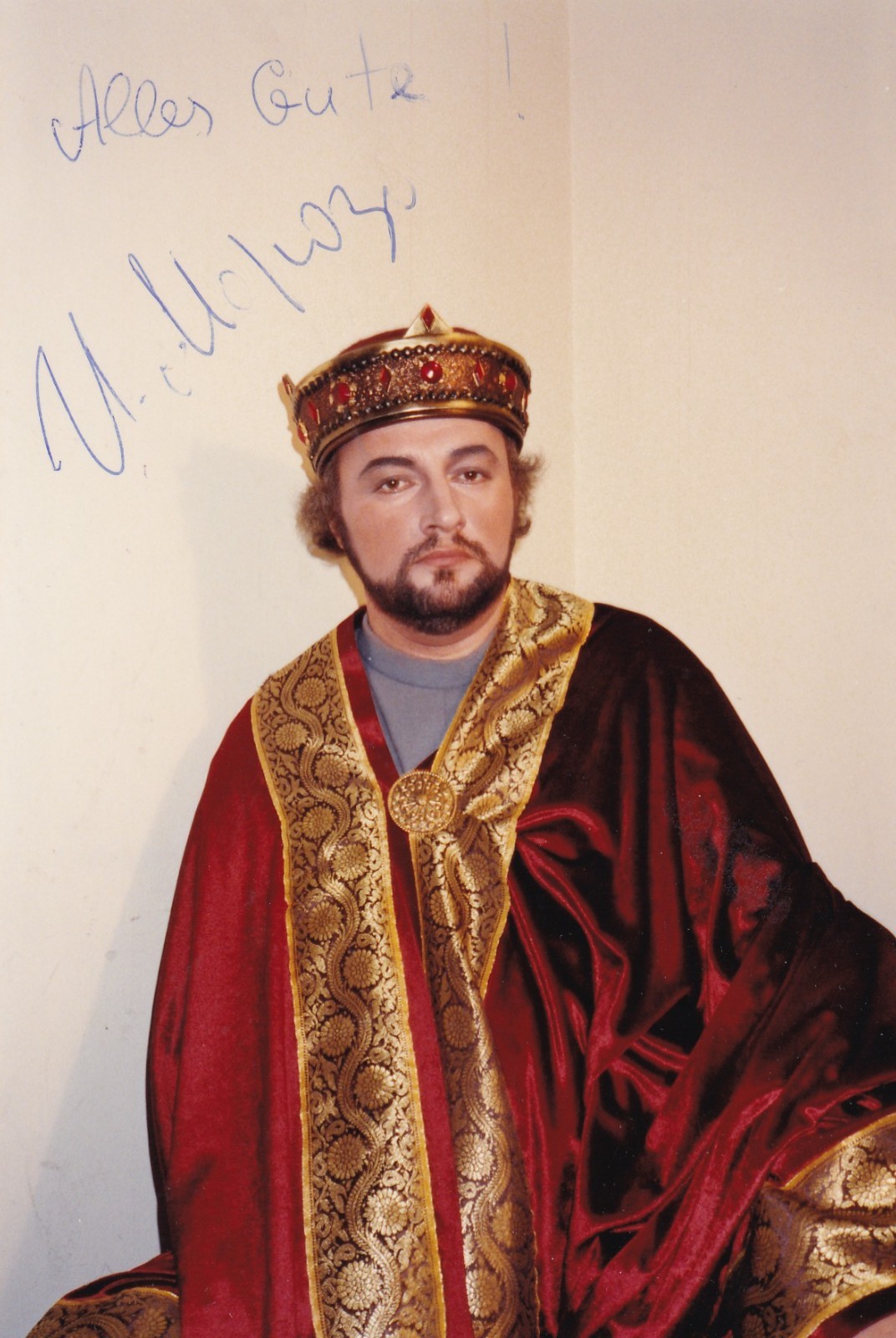 AUTOGRAPHED PHOTO OF OPERA SINGER Igor Morozov baritone in Krol Roger ...