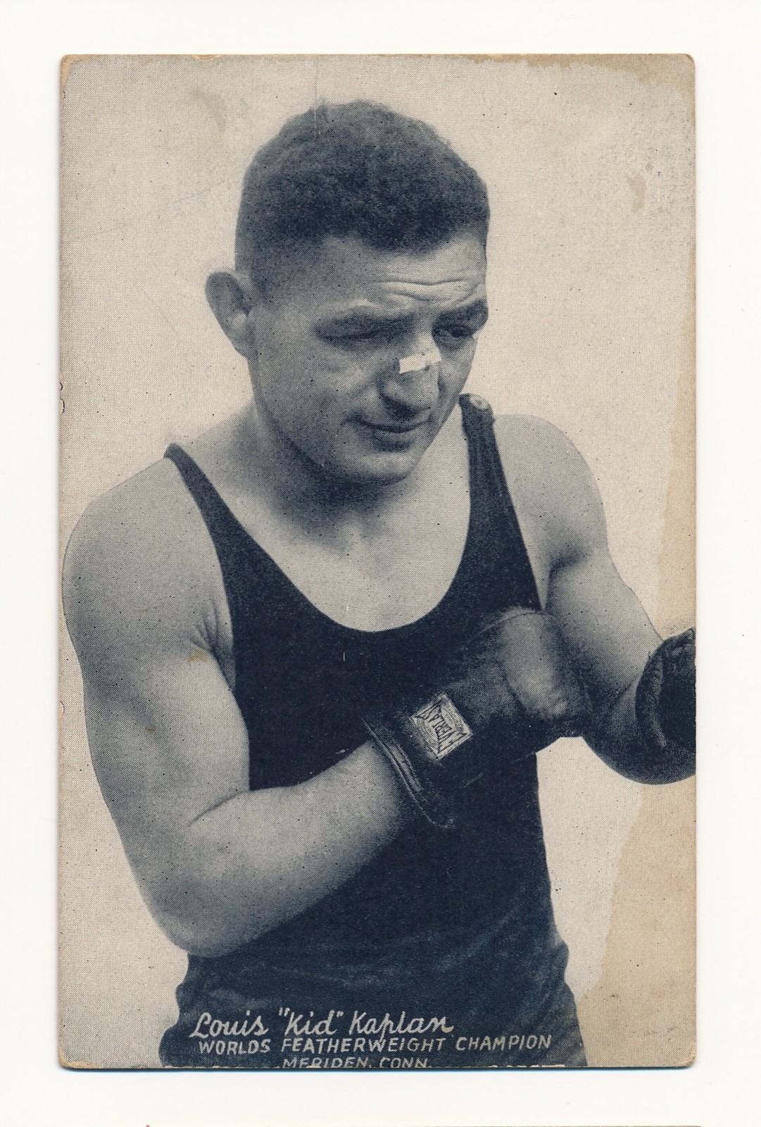 1926 (RARE) Exhibit LOUIS KID KAPLAN RC (HOF) JEWISH Rookie Boxing Card ...