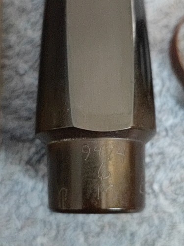 VINTAGE BILGER - MORGAN 6M HAND FACED HARD RUBBER ALTO SAXOPHONE ...