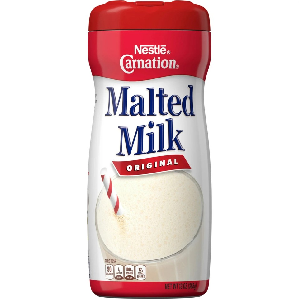 (3 pack) Nestle Carnation Original Malted Milk Powder Mix, 13 oz Malty ...