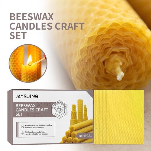 Handmade Beeswax Tablets for DIY Christmas Decor - Pure Beeswax Rolls ...