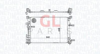 FOR MERCEDES BENZ A-KL W176 2012-2018 Engine Water Cooling Radiator ...