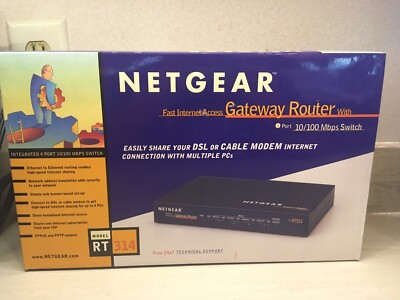Netgear RT314 4-Port 10/100 Wired Router Open Box | eBay