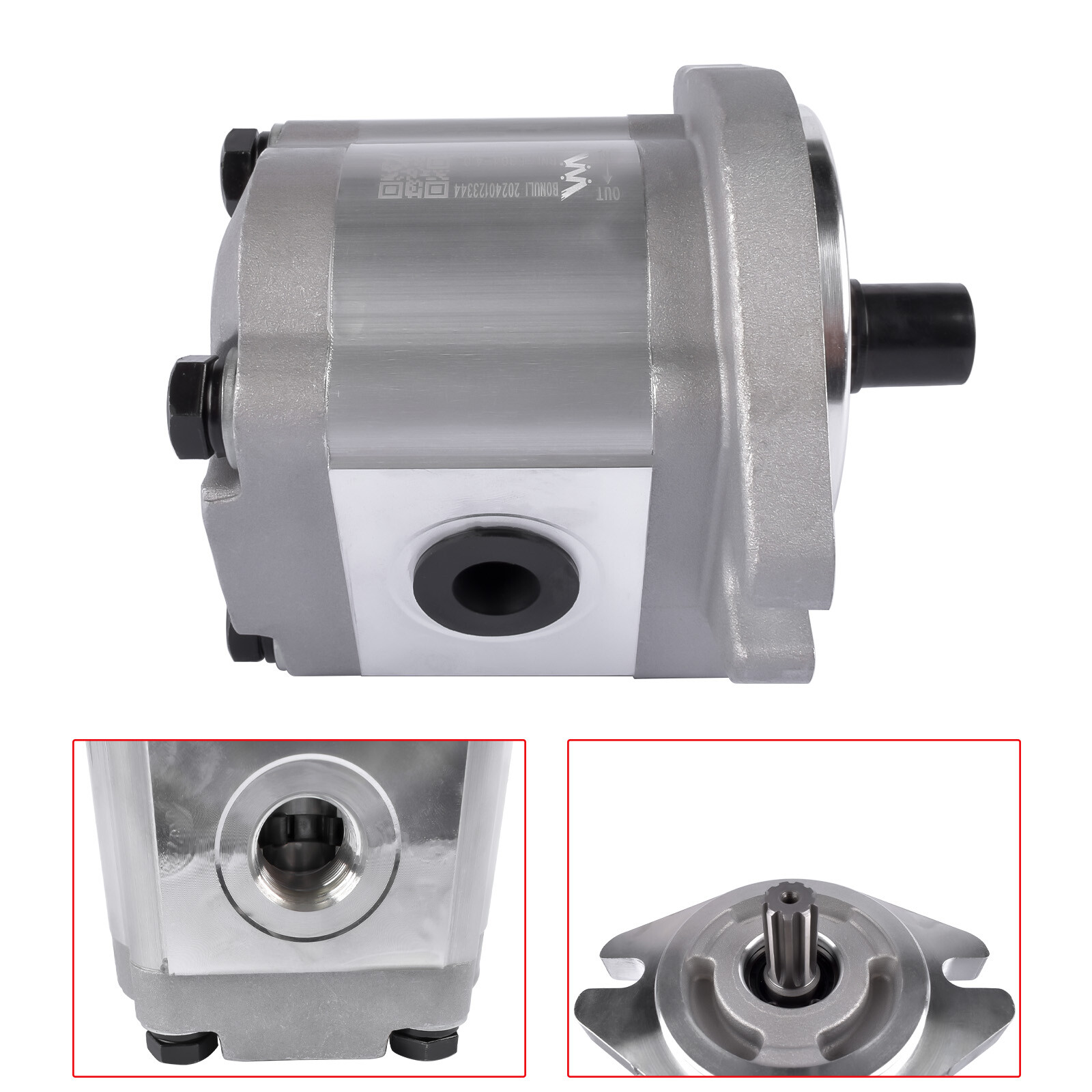For Genie GS-2032 GR-20 Z-33/18 CCW Rotation 4CC Hydraulic Gear Pump ...