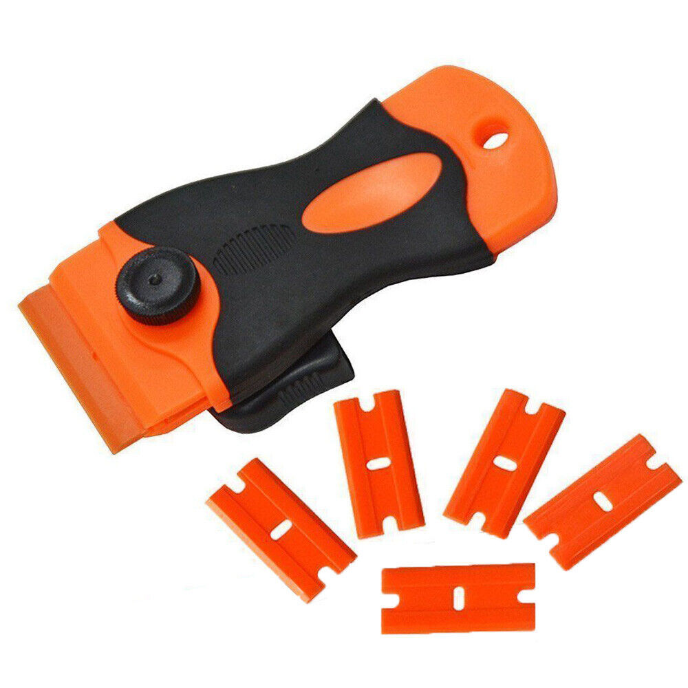 5-100 Pcs Plastic Scraper Razor Blades Auto Decals Stickers Remover No ...