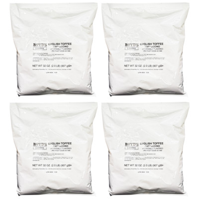 Boyd's English Toffee Cappuccino Mix - 4 x 2lb Bags - Powdered Coffee ...