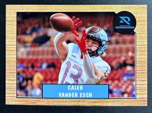 2023 Custom XFL #13 Caleb Vander Esch Rookie Card RC Dallas Renegades ...
