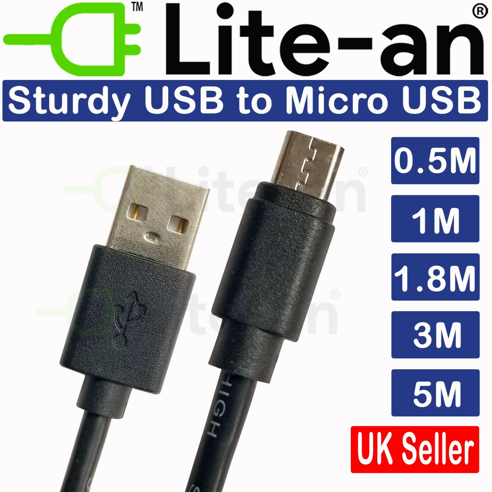 Micro USB Cable For Samsung Galaxy Tab S2 and Tab 4 Fast Charge ...