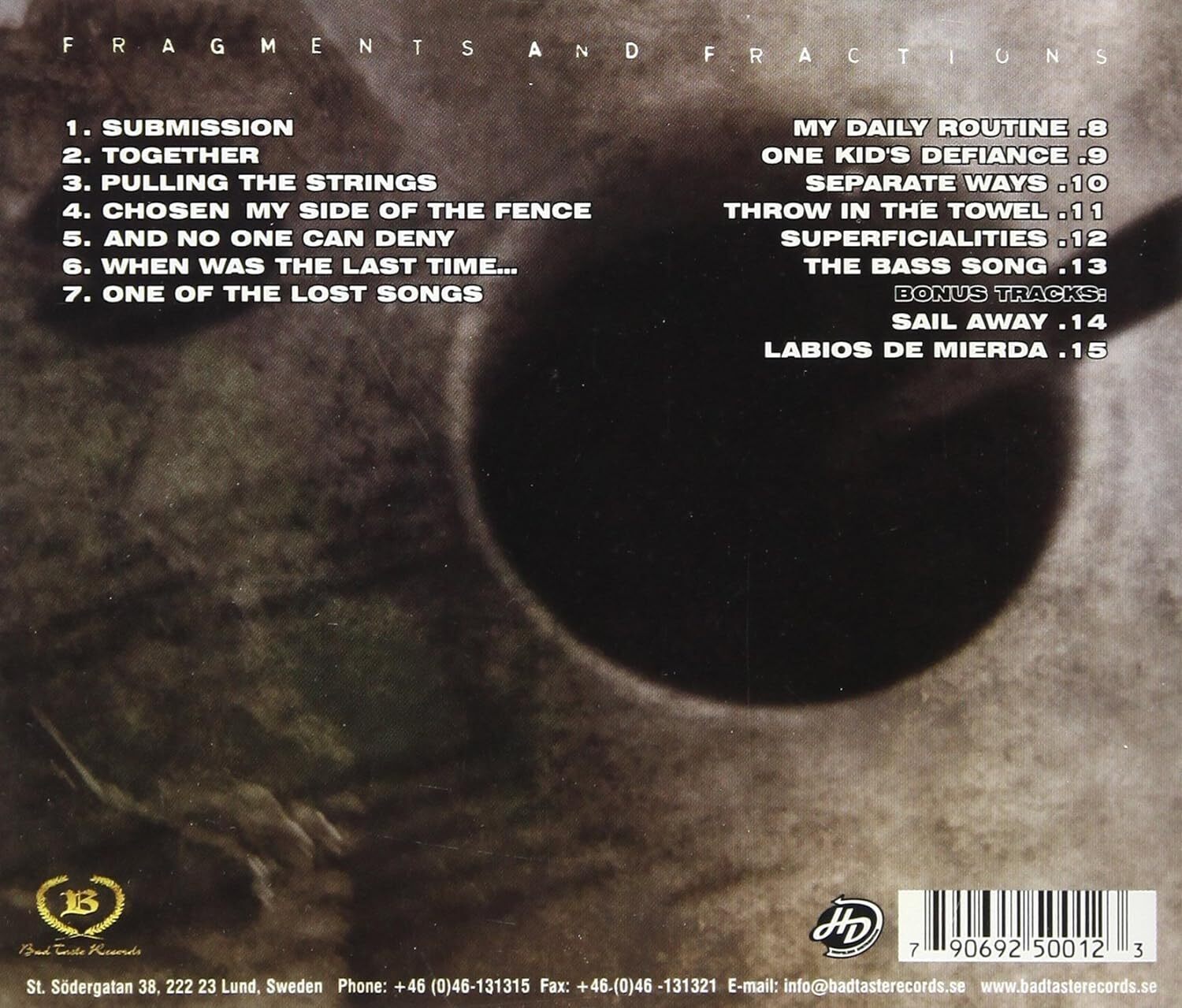 Fragments and Fractions - Satanic Surfers- Aus Stock- RARE MUSIC CD ...