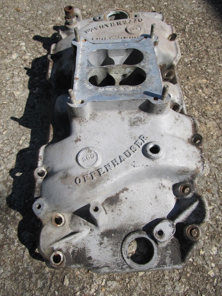OFFENHAUSER "Dual-Port" Intake Manifold Big Block Chevy OVAL Ports 8003 ...