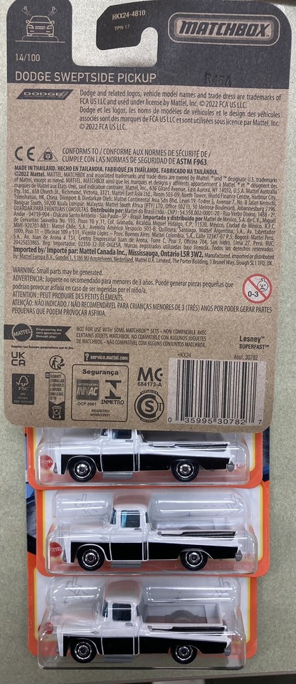 2023 Matchbox - Dodge Sweptside Pickup - Lot of 4 - | eBay