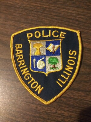 Barrington, Illinois - Police Patch - 4.25"x4" | eBay