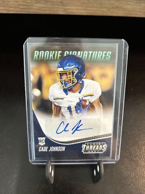 D-2021 Chronicles Threads Draft Picks Cade Johnson RC Auto #TS-CJS NM ...