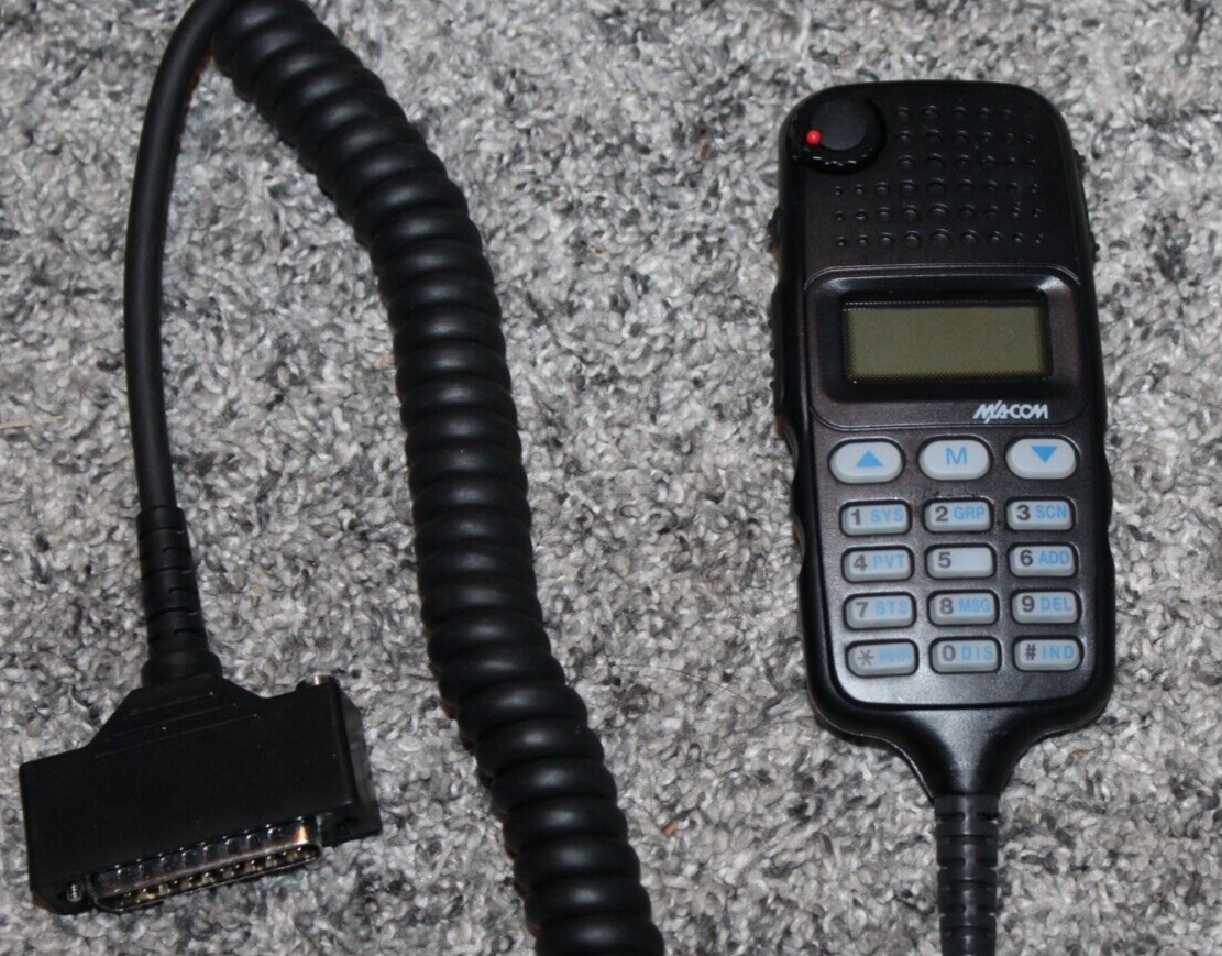 Harris M/a Com CU101239V1 M7100 Two Way Radio Hand Held Control Head ...