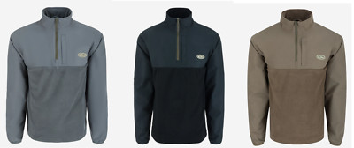 DRAKE 1/4 ZIP REFUGE EQWADER PULLOVER JACKETS DW7355 Black Gray Brown ...