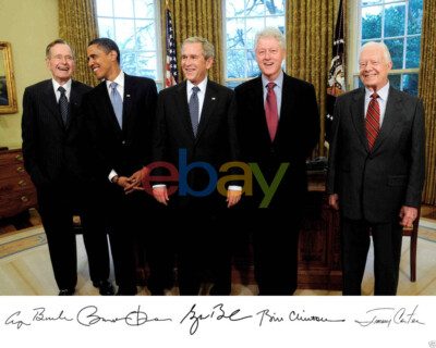 5 Presidents Signed 8x10 Autographed Photo reprint | eBay