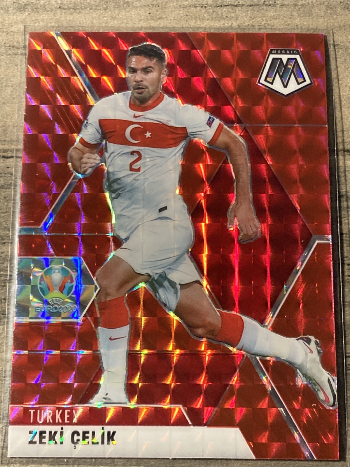 Zeki Celik 2021 Mosaic #97 Red Reactive Prizm TURKEY | eBay