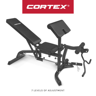 CORTEX BN11 Flat Incline Decline Adjustable Exercise Bench Preacher Leg ...