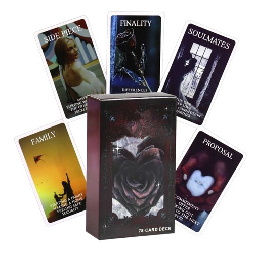 Mystic Black Rose Oracle Deck 78 Pcs Tarot Cards | eBay