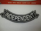 MOTORCYCLE BIKER BOTTOM ROCKER PATCH INDEPENDENT MC | eBay