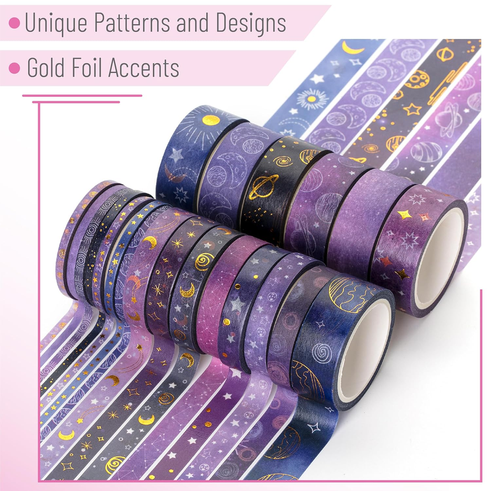 Washi Tapes Decorative Flowers Masking Tape Roll Lot Scrapbook Holiday ...