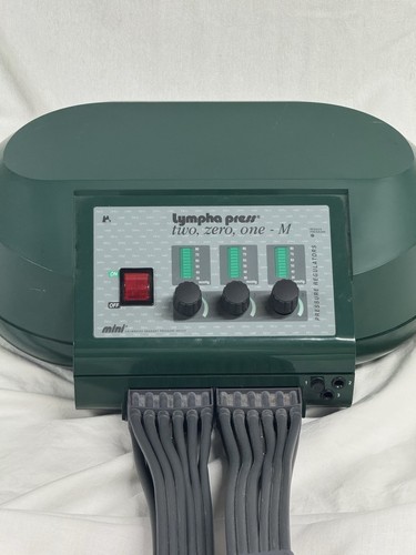 Lympha Press Lymphatic Massage Pump Mini 201M w/ Hoses & Sleeves Tested ...