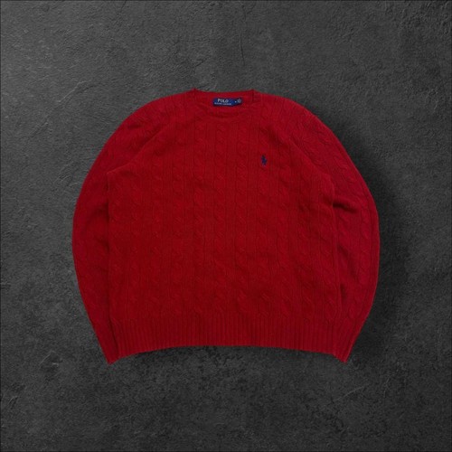 Polo Ralph Lauren Wool Knit Cashmere Blend Current Tag Red | eBay