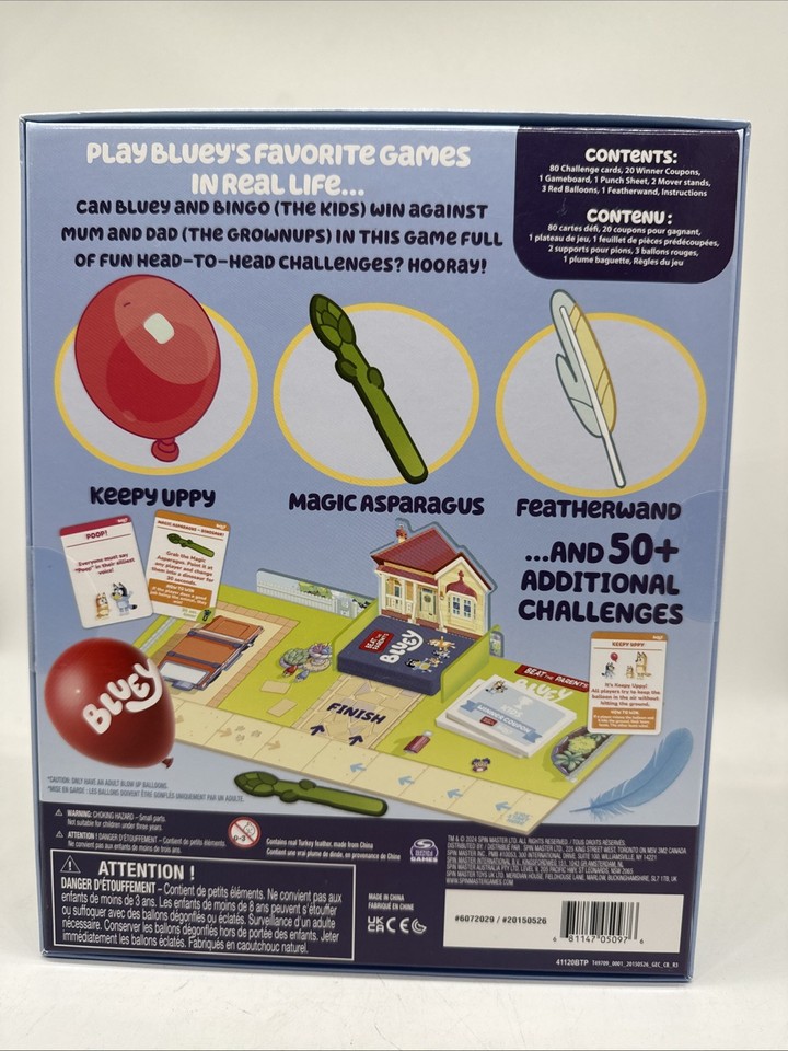 Bluey Beat The Parents, Head-to-Head Trivia & Fun Family Game Night ...