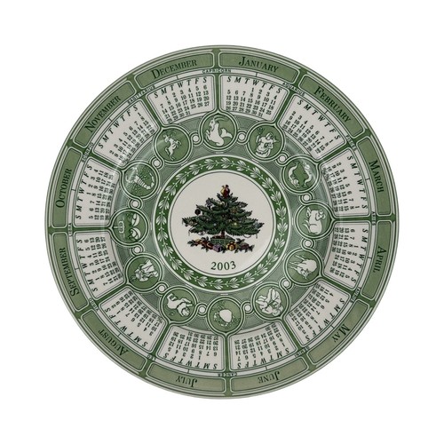 Spode Christmas Tree Annual Collector Calendar Plate, 2003 | eBay