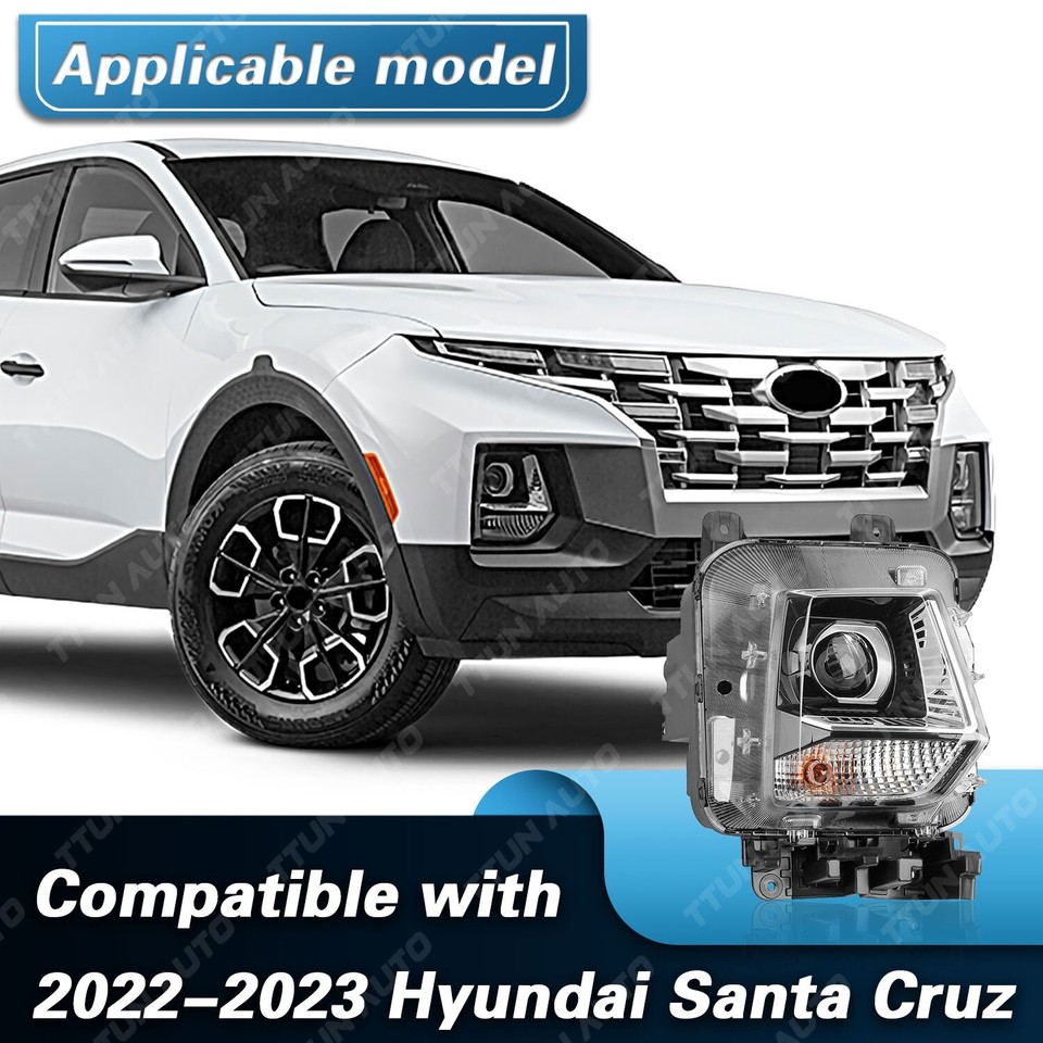 Fits 2022 2023 Hyundai Santa Cruz Headlight 92102-K5000 Passenger Side ...