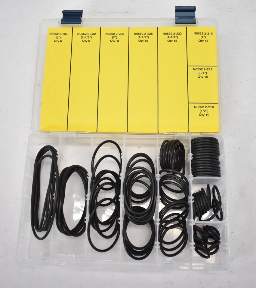 Parker Code 61 & 62 O Ring Kit 8 Through 48 Nitrile NBR 90 Durometer ...