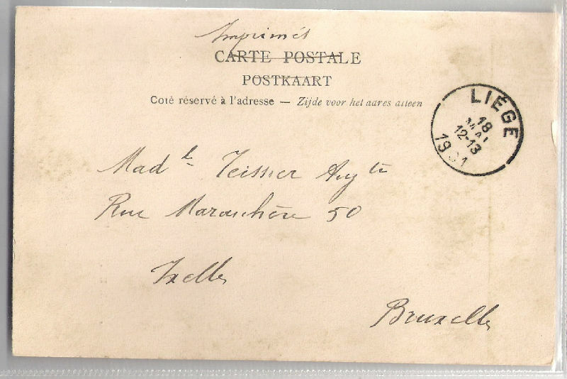 Judaica Old Postcard Jewish Synagogue Liege Belgium 1901 | eBay