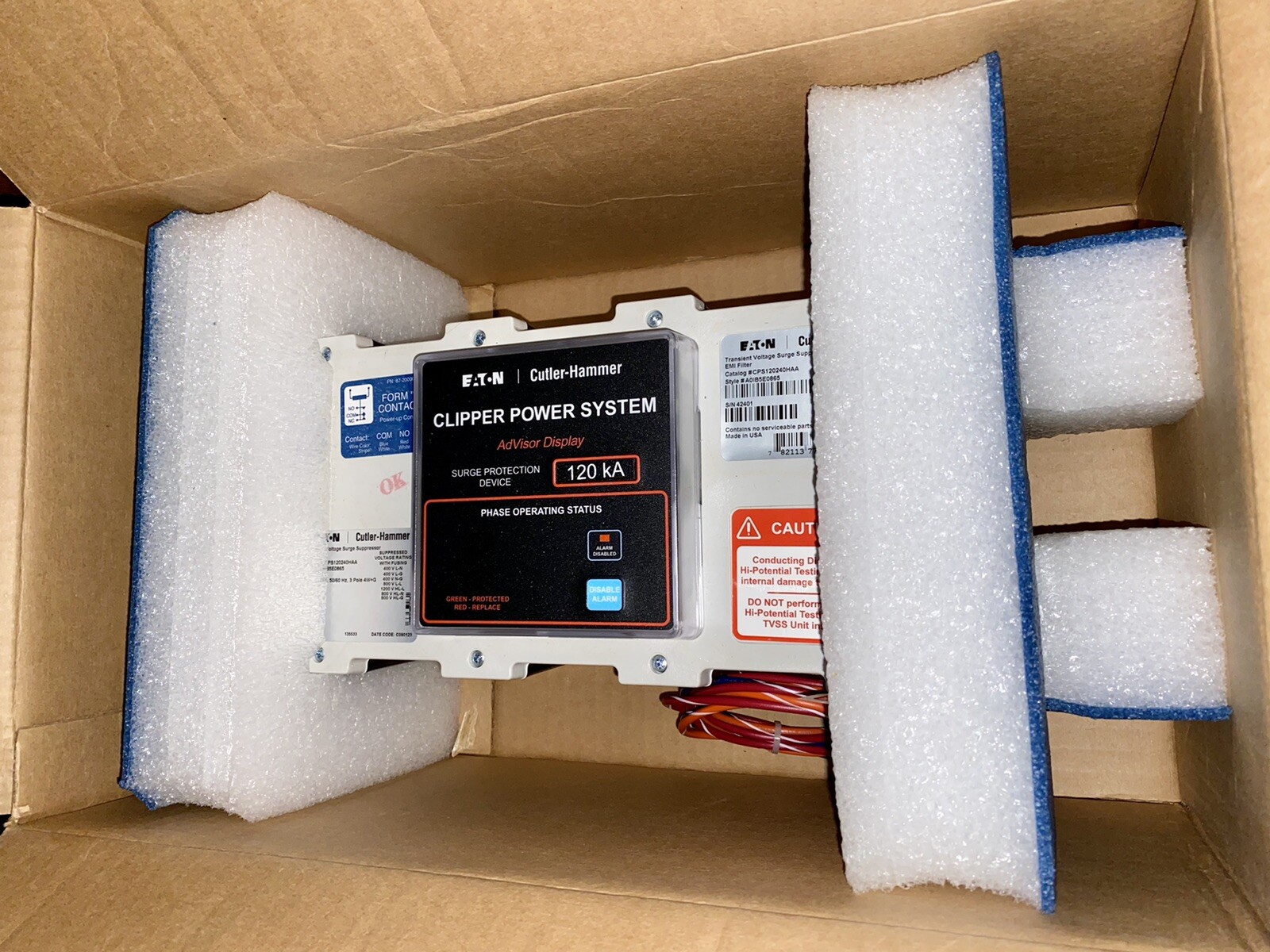 New CUTLER-HAMMER CPS120240HAA 240V 30A Clipper Power System Surge ...