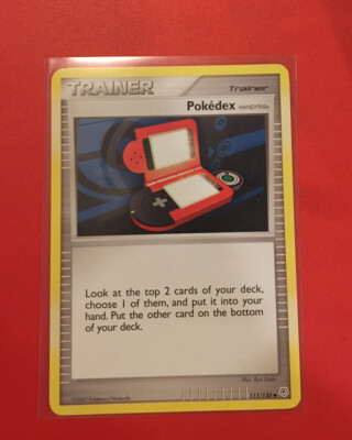 Trainer Pokedex 111/130 Uncommon Diamond and Pearl Pokémon NM | eBay