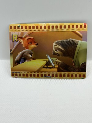 Card Fun Disney 100 Film Reel Zootopia Yellow R Nick Judy and Flash ...