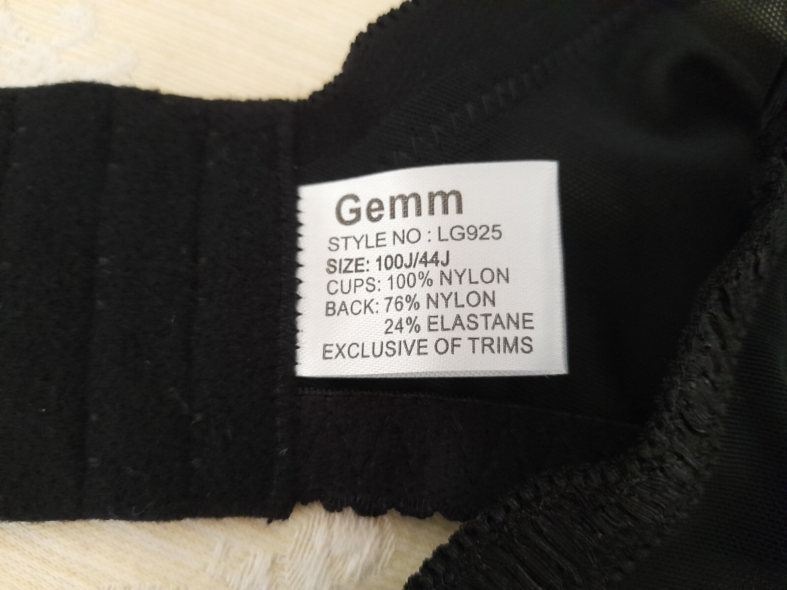 HILLBLAKE - WOMENS BLACK SATIN/LACE UNDERWIRED BRA - SIZE 44J | eBay