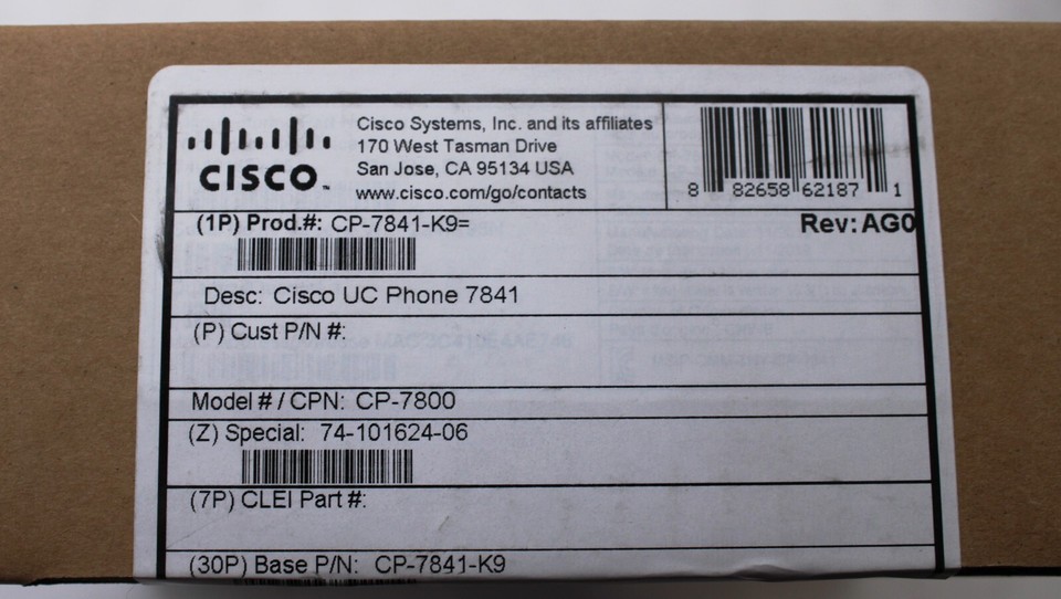 NEW Cisco Systems 7800 Series Model CP-7841-K9 882658621871 | eBay