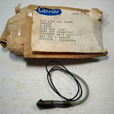 CARRIER 19FA 680 006WP TEMPERATURE SWITCH | eBay