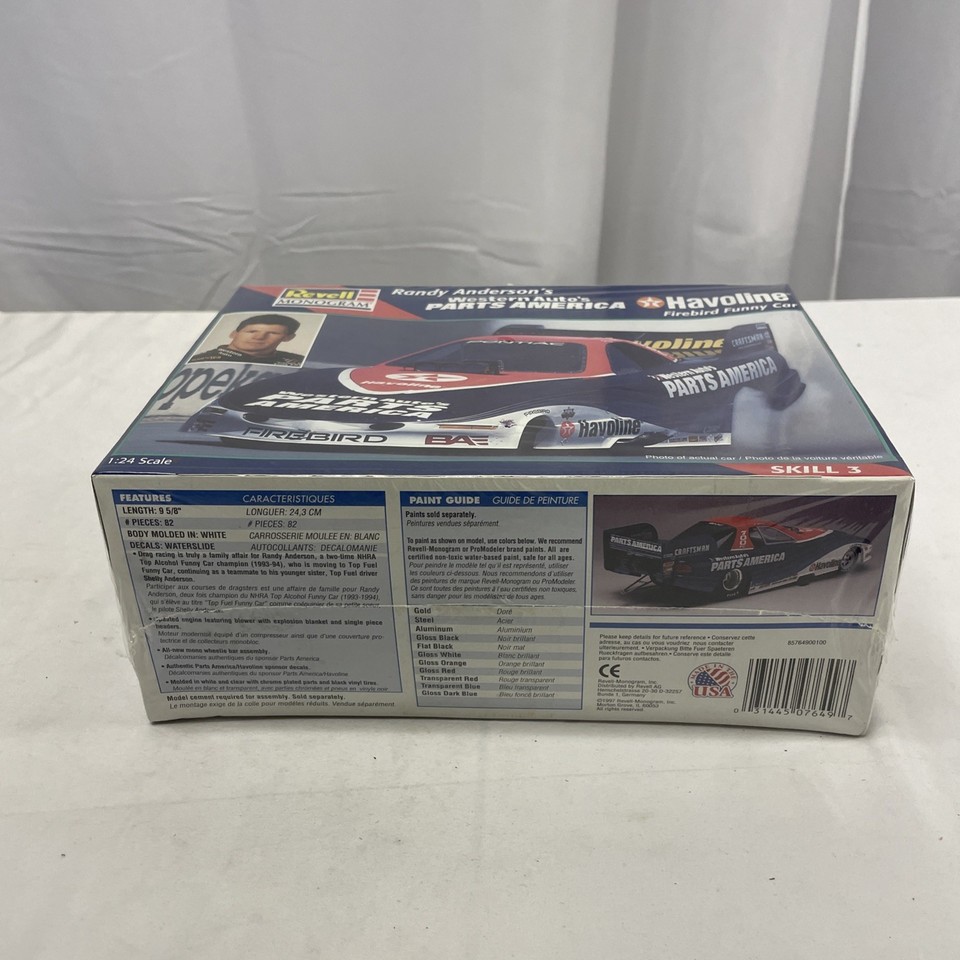 Revell Randy Andersons Western Autos Firebird Funny Car Model Kit 1:25 ...