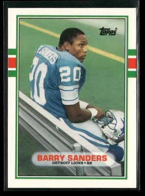 Barry Sanders 1989 Topps Traded #83T Detroit Lions NM | eBay