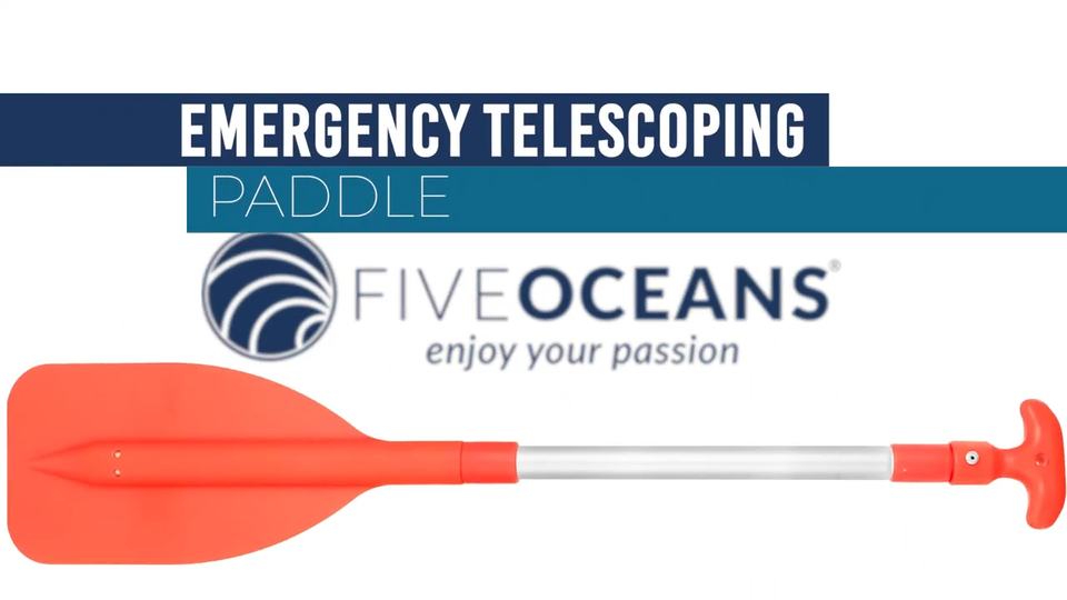 Emergency Floating Telescoping Paddle 21" to 42", T-Grip - Orange ...