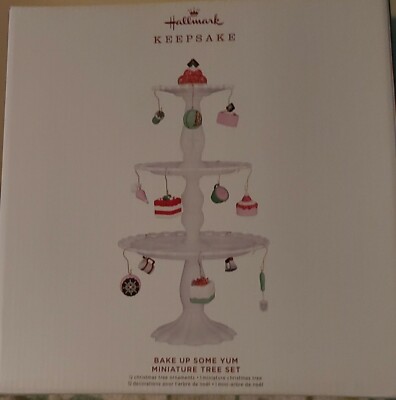 HALLMARK 2019 BAKE UP SOME YUM MINI TREE SET PLUS 12 ORNAMENTS | eBay