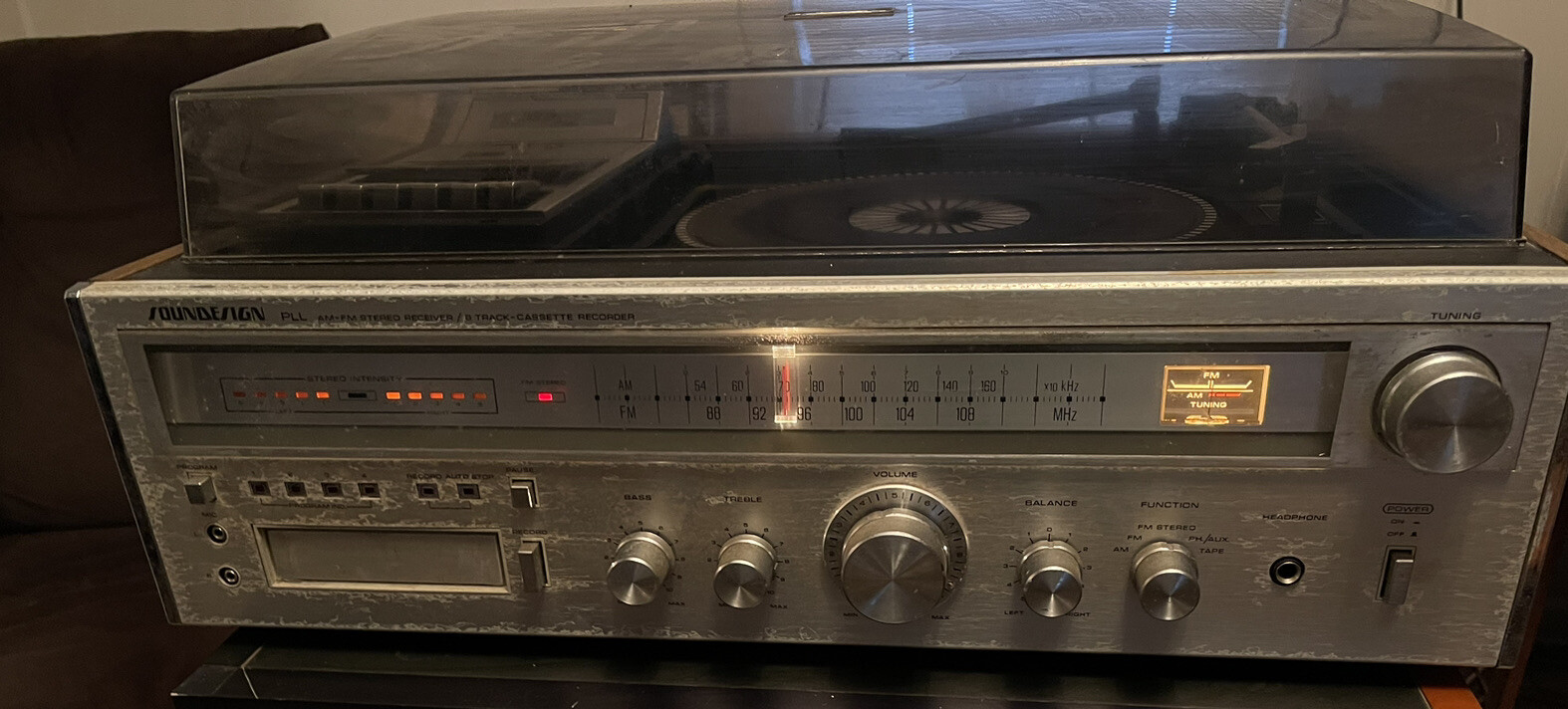 SOUNDESIGN Sound Design 6949 PLL AM FM Stereo Receiver 8 track Cassette ...