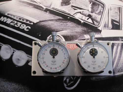 HEUER TRACKSTAR STOPWATCH PANEL, Porsche Jaguar Lotus Morgan Escort ...