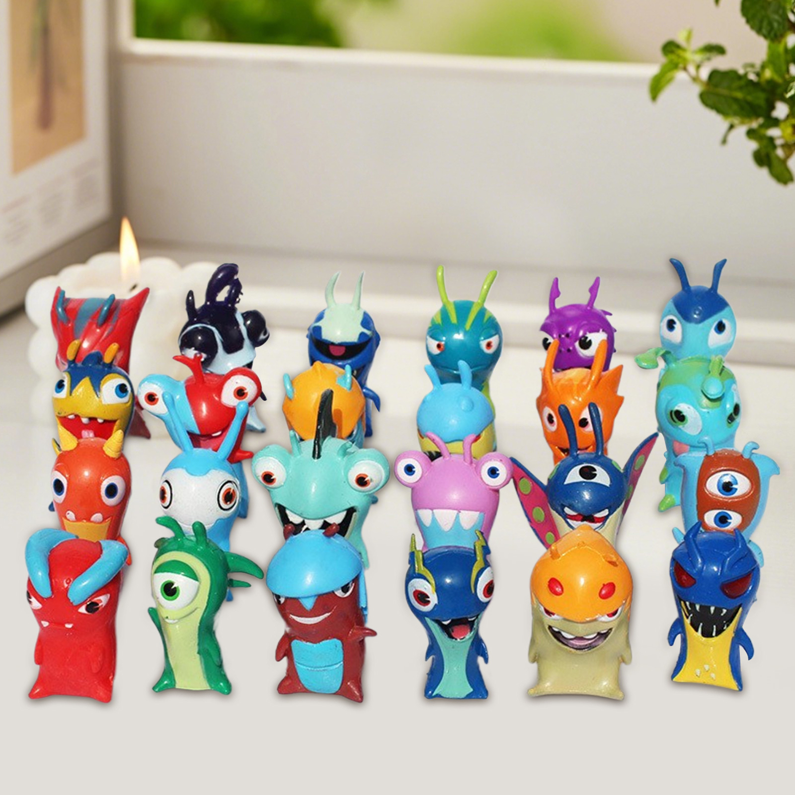 24Pcs Cartoon Slugterra Action Figures PVC Model Toys Kids Gift Cake ...
