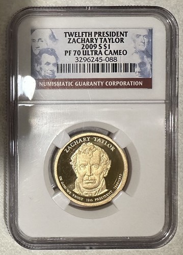 2009 S Zachary Taylor Presidential Dollar NGC PF70 Ultra Cameo | eBay