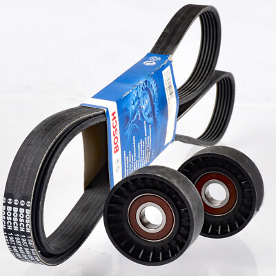 Bosch 6Pk2176 V-rib Strap + Rollers Set for Ford Fiesta V 1.3 with ...