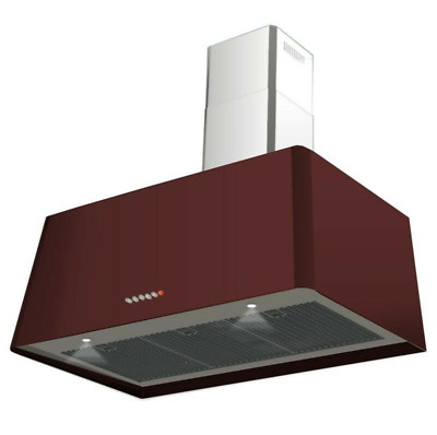 LOFRA CAPPA RAINBOW 90CM ROSSO BURGUNDY 600m3 ILLUMINAZIONE LED ...