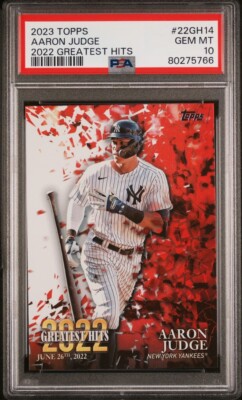 2023 Topps Baseball Aaron Judge 2022 Greatest Hits Card #22GH14 PSA GEM ...