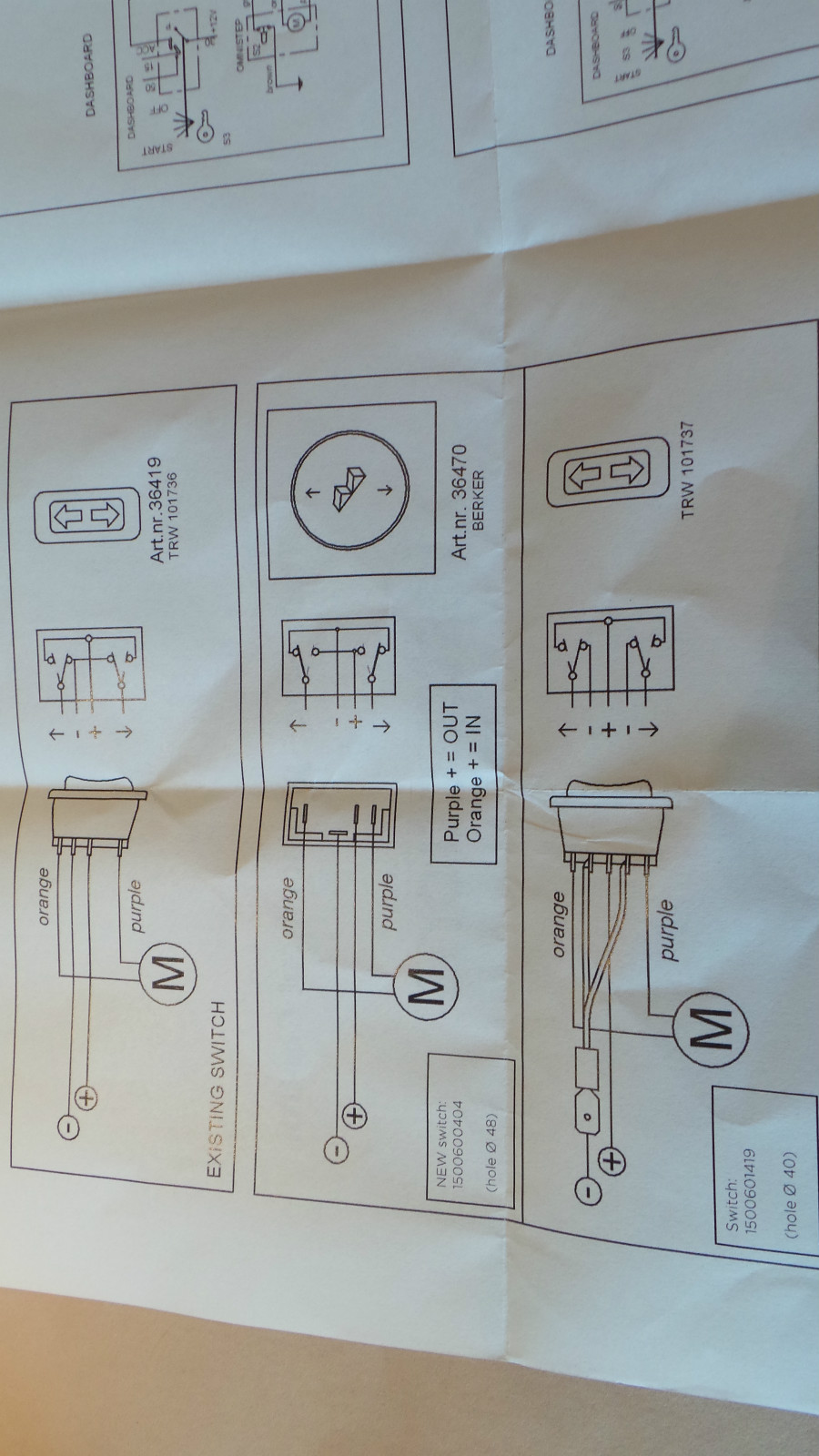 OMNISTOR/THULE GENUINE STEP CONTROL SWITCH KIT OMNISTEP 12 VOLT ...
